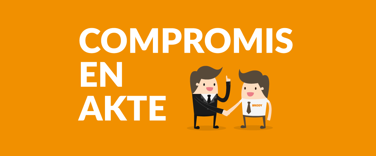 Compromis en akte: niet hetzelfde, wel evenwaardig - Brody